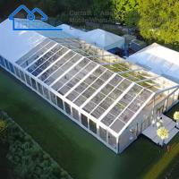 China A Shape Party Marquee Tent Clear Span Galvanized Framework PVC Fabric 50sqm Capacity for sale