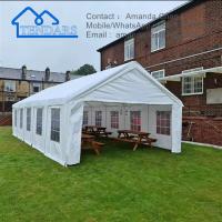 China Custom Aluminum PVC Wedding Tent Heavy Duty Frame UV Resistant 25sqm Minimum for sale