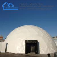 China Spherical Dome Tent 6m to 50m Diameter Q235 Steel Frame PVC Skylight for Commercial Events for sale
