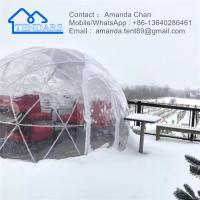 China Winter Transparent Proof Geodesic Camping Round Dome Tent for Glamping Event for sale
