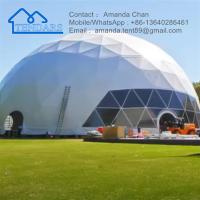 China Dome Roof Double Decker Tent 4m-8m Diameter Galvanized Steel Frame Outdoor Wedding Marquee for sale