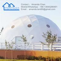 China Geodesic Glamping Dome Tent PVC Canvas 6m Diameter for Hotel Resort Event for sale