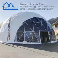 China Commercial Geodesic Dome Greenhouse Tent 4-8m Sizes, 100km/h Wind Load, 75kg/sqm Snow Capacity for Glamping & Resorts for sale