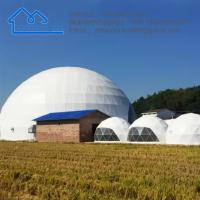 China Dome Roof Double Decker Tent 4m-8m Diameter Galvanized Steel Frame Outdoor Wedding Marquee for sale
