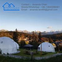 China Winter Dome Hotel Tent Geodesic 6m Diameter 3m Height Waterproof Fireproof Sunproof Outdoor Camping for sale