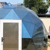 China UV Resistant Commercial Geodesic Dome Glass Igloo Tent 4m-20m Custom Sizes with 100KM/H Wind Load and 75KG/SQM Snow Load for sale