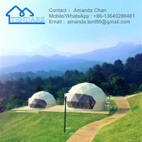 China Glamping Luxury Outdoor PVC Dome Tent Hotel House Half Dome for Activity 4m-60m for sale