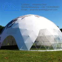 China Geodesic Glamping Dome Tent PVC Canvas 6m Diameter for Hotel Resort Event for sale