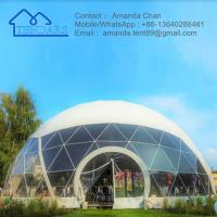 China 8m Diameter PVC Dome Tent Aluminum Alloy Panoramic View for Glamping Sites 50sqm for sale