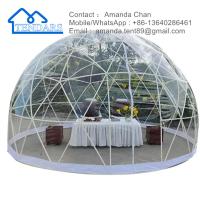 China Waterproof PVC Glamping Geodesic Dome House 6m Diameter Outdoor Hotel Tent for Wedding for sale