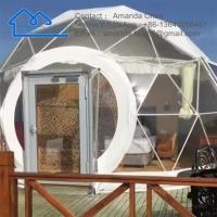China Winter Dome Hotel Tent Geodesic 6m Diameter 3m Height Waterproof Fireproof Sunproof Outdoor Camping for sale