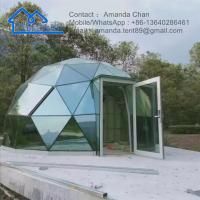 China Commercial Glamping Dome Tent 4-20m Diameter with Bathroom, Aluminum Alloy Frame, -30℃ to +70℃ Temperature Range for sale