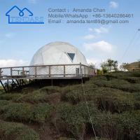 China Spherical Dome Tent 6m to 50m Diameter Q235 Steel Frame PVC Skylight for Commercial Events for sale