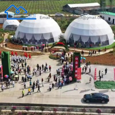 China Prefabricated Commercial Dome Tent Hotel 25sqm PVC Transparent Outdoor Luxury Glamping for sale