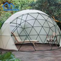 China PVC Geodesic Dome Tent 5m 50m Star Gazing Luxury Glamping Hotel Camping for sale