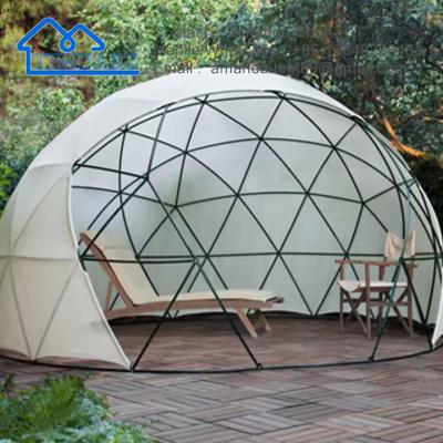 China PVC Geodesic Dome Tent 5m 50m Star Gazing Luxury Glamping Hotel Camping for sale