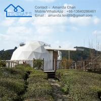 China PVC Geodesic Dome Tent 5m 50m Star Gazing Luxury Glamping Hotel Camping for sale