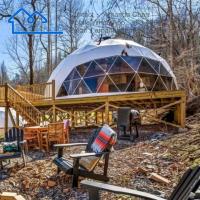 China Outdoor Luxury Four Season Dome Hotel Geodesic Glamping House Tent 3m to 50m for sale