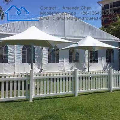 China Large Aluminum Alloy PVC Marquee Tent Outdoor Industrial Warehouse Tent 100km/h Wind Resistance for sale