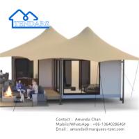 China Outdoor Luxury Eco Resort Hotel Tent Membrane Structure House 95m2 105m2 for sale