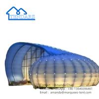 China Customized Snail Shape Resort Hotel Tent Membrane Structure PVDF Coated 1100gsm for sale