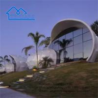 China Customized Snail Shape Resort Hotel Tent Membrane Structure PVDF Coated 1100gsm for sale