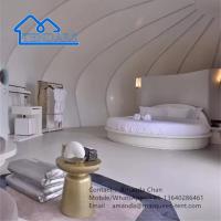 China Customized Snail Shape Resort Hotel Tent Membrane Structure PVDF Coated 1100gsm for sale