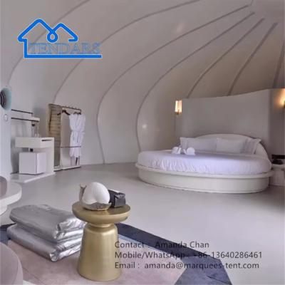 China Customized Snail Shape Resort Hotel Tent Membrane Structure PVDF Coated 1100gsm for sale