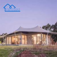 China UV Resistant Modern Camping House Tent Resort Hotel Glamping Tent Custom Size for sale