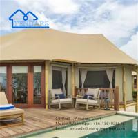 China Outdoor Luxury Membrane Structure Safari Resort Hotel Tent 95m² with Bathroom for sale