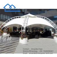 China Heavy Duty PVC Vinyl Shade Membrane Structure Tent White Color 500gsm for sale