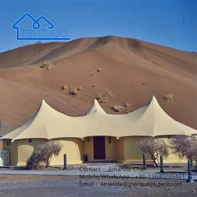 China Outdoor Luxury Eco Resort Hotel Tent Membrane Structure House 95m2 105m2 for sale