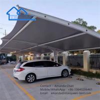 China Outdoor Large Waterproof PVDF Membrane Tensile Tent Steel Structure Shade 0.85mm 1100g for sale