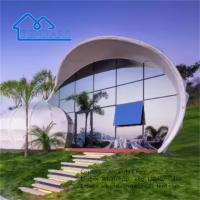 China Snail Shape Permanent Outdoor Tent Prefab Eco Lodge Membrane Structure 5x6m for sale