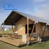 China Large Waterproof Luxury Safari Tent 5x7m for Resort Hotel Camping Glamping for sale