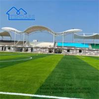 China Heavy Duty PVC Vinyl Shade Membrane Structure Tent White Color 500gsm for sale