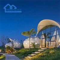 China Snail Shape Permanent Outdoor Tent Prefab Eco Lodge Membrane Structure 5x6m for sale