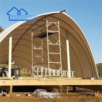 China Waterproof Shell Shape Glamping Resort Tent Hotel Covers With Bathroom 150km/h Wind for sale