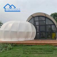 China Luxurious PVDF Glamping Snail Shaped Resort Tent 6x7m with Bathroom for Hotel for sale