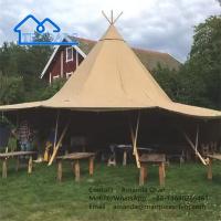 China Outdoor Wedding Teepee Tent 6m to 12m Diameter Wood Stove Tent for Party Event for sale