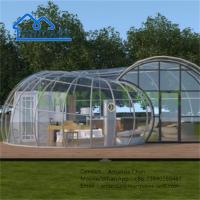 China Luxurious PVDF Glamping Snail Shaped Resort Tent 6x7m with Bathroom for Hotel for sale