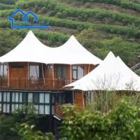 China Luxury Hotel Tension Membrane Tent with 3-8m Side Length and 24-44m² Area - Customizable PVC/PTFE Structure for sale