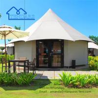 China Luxury Hotel Tension Membrane Tent with 3-8m Side Length and 24-44m² Area - Customizable PVC/PTFE Structure for sale