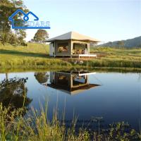 China Custom Tensile Membrane Structure Polygon Hotel Tent 6M-10M Diameter with 100km/h Wind Resistance for Glamping for sale