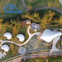 China Snail Shape Permanent Outdoor Tent Prefab Eco Lodge Membrane Structure 5x6m for sale