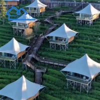 China Customized Membrane Structure Camping Hotel Tent For Outdoor Luxury Resort for sale