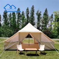 China 5m Double Door Bell Tent with 300gsm Cotton Canvas and 540gsm PVC Groundsheet - Mildew Resistant Event Shelter for sale