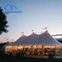 China Luxury Waterproof Prefabricated Glamping Safari Canvas Tent 4x6m Customizable for sale