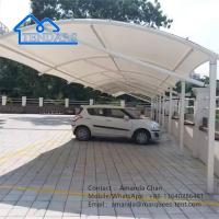 China Sail Shade Car Awning Tent with 100 km/h Wind Resistance and 0.85mm PVDF Membrane Structure for sale