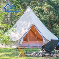 China 5m Double Door Bell Tent with 300gsm Cotton Canvas and 540gsm PVC Groundsheet - Mildew Resistant Event Shelter for sale